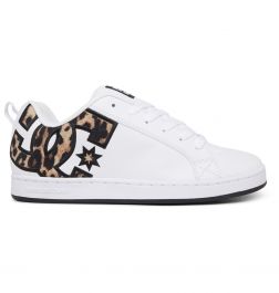 DC Shoes Women's Court Graffik Shoes Leopard Print - 300678-LEP