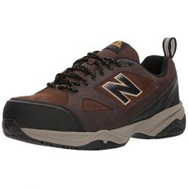 NEW BALANCE SAFETY Men's 627v2 Steel Toe ESD Work Shoe Brown/Black ...